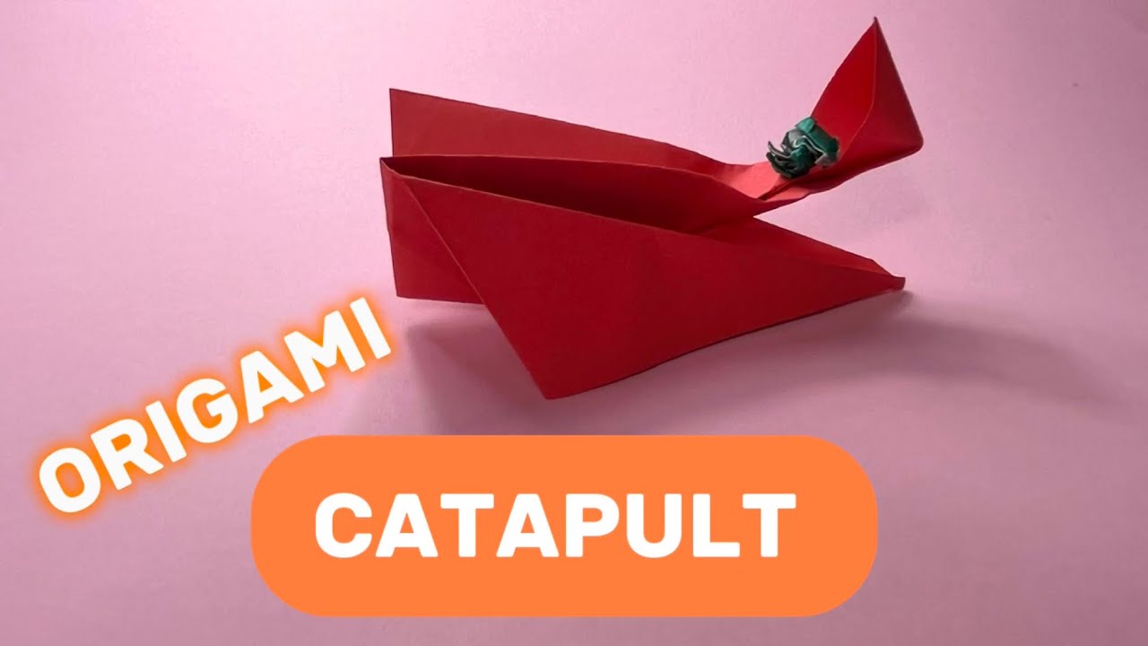 ORIGAMI CATAPULT | FUN AND EASY DIY PAPERCRAFT ORIGAMI TUTORIAL | PAPER ...