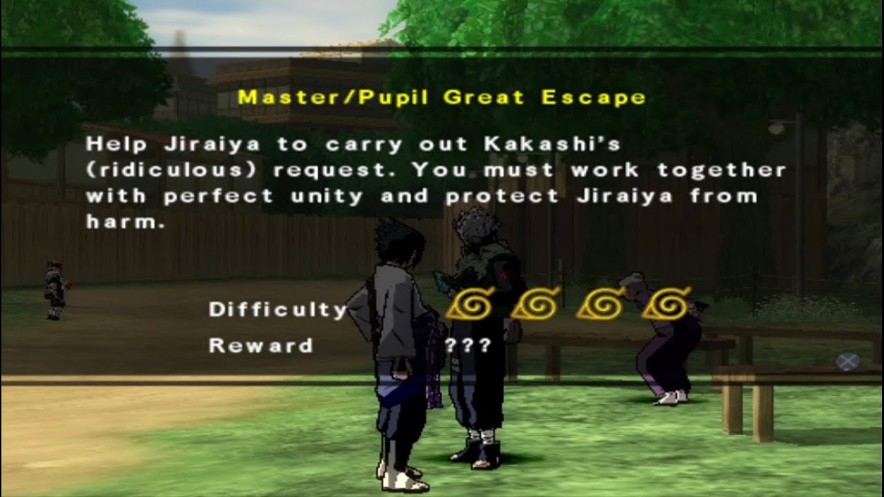 Master/Pupil Great Escape (Jutsu Quest) - sasuke shippuden ultimate ...