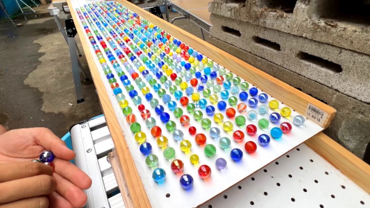 Water marble run 💓HABA slope 💓Healing water sounds and twisting tunnel ...