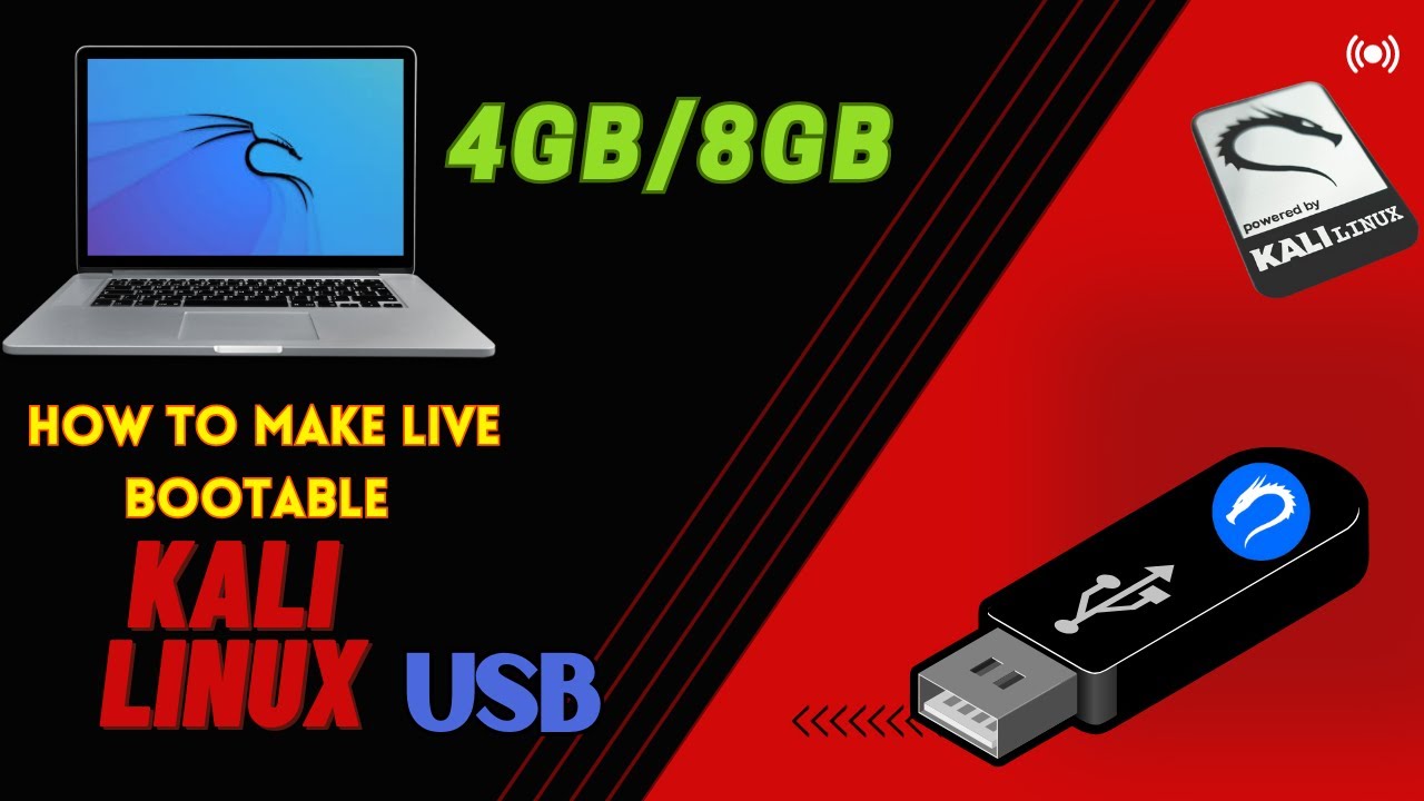 How to create live bootable kalilinux usb | 4GB/8GB | #kali # ...