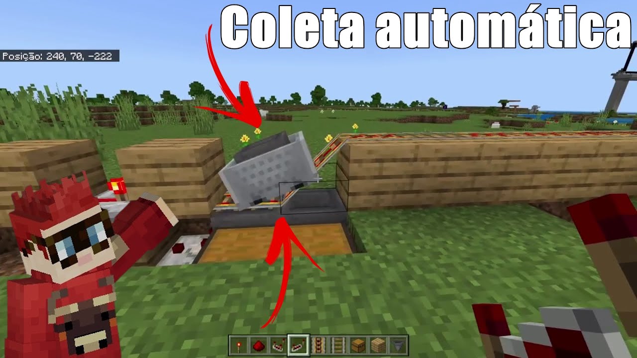 Sistema de Coleta com Carrinho para Minecraft bedrock 1.20 - YouTube