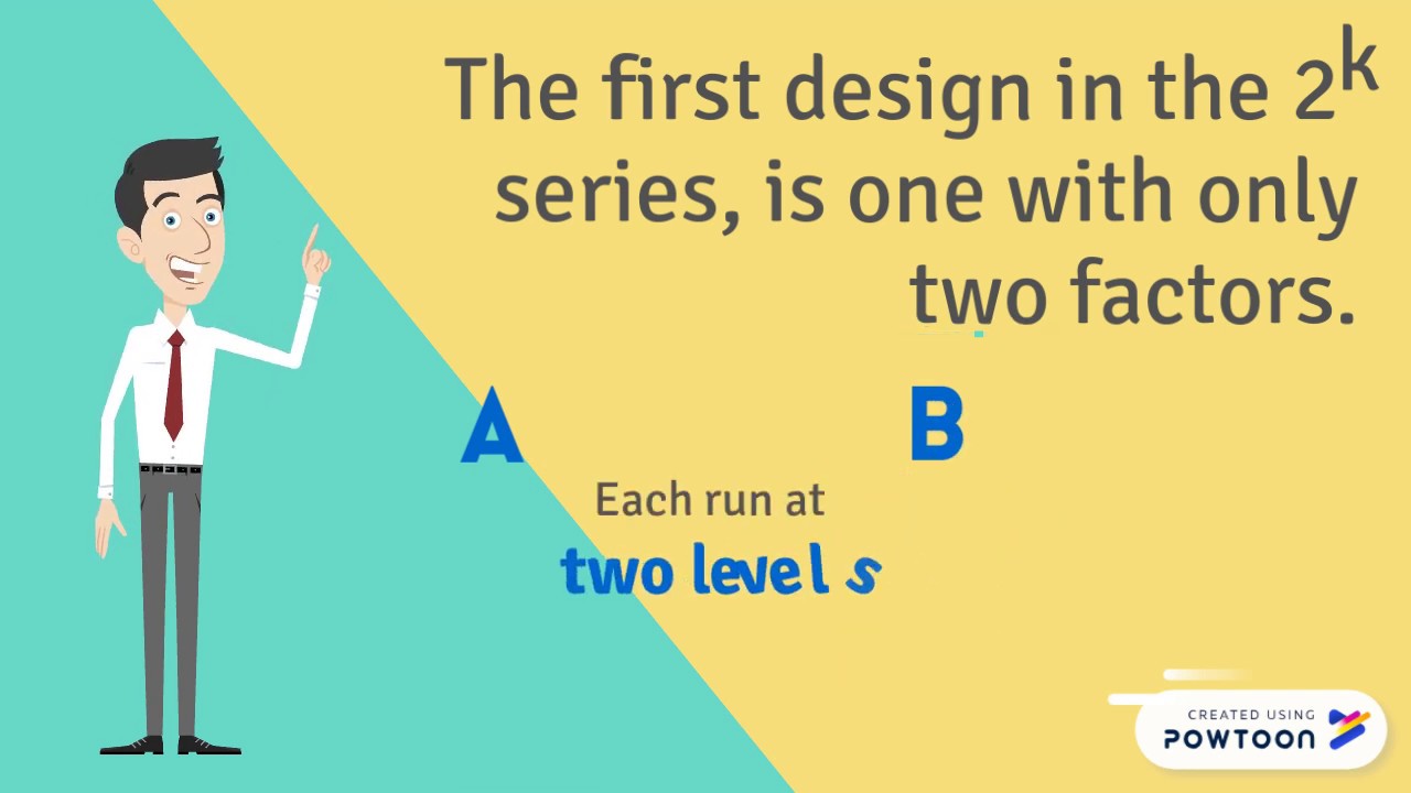 VIDEO METHOD 2K FACTORIAL DESIGN - YouTube