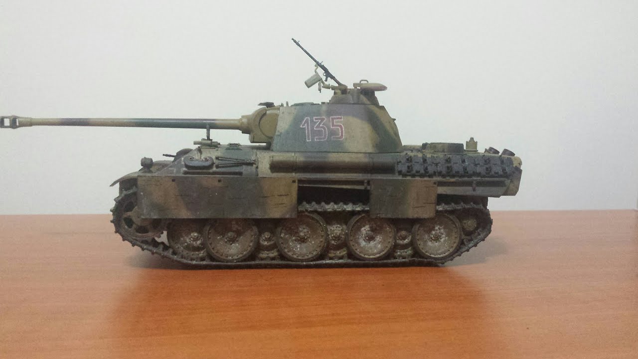 Tamiya Panther Type G completed 1/35 - YouTube