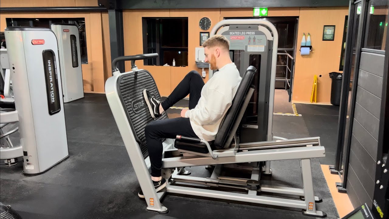 How to do a Single Leg Seated Leg Press - YouTube