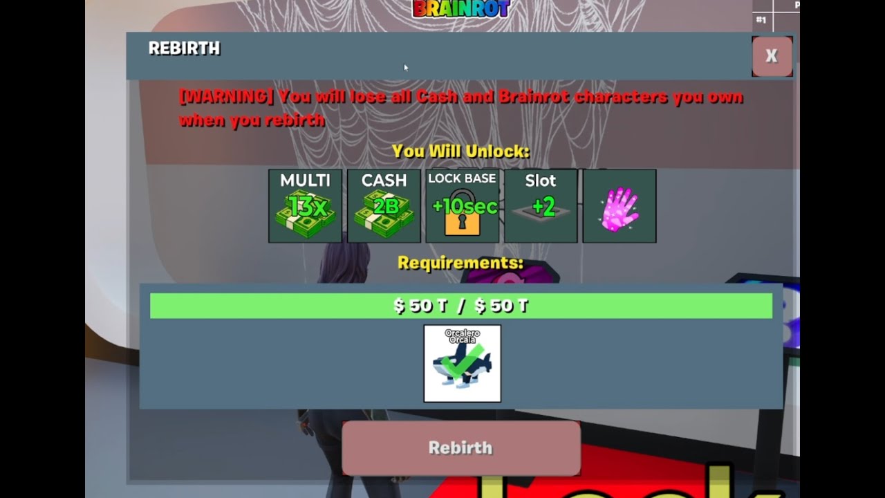 I Reached Rebirth 13 in Steal The Brainrot 💀 Here’s What I Got! # ...