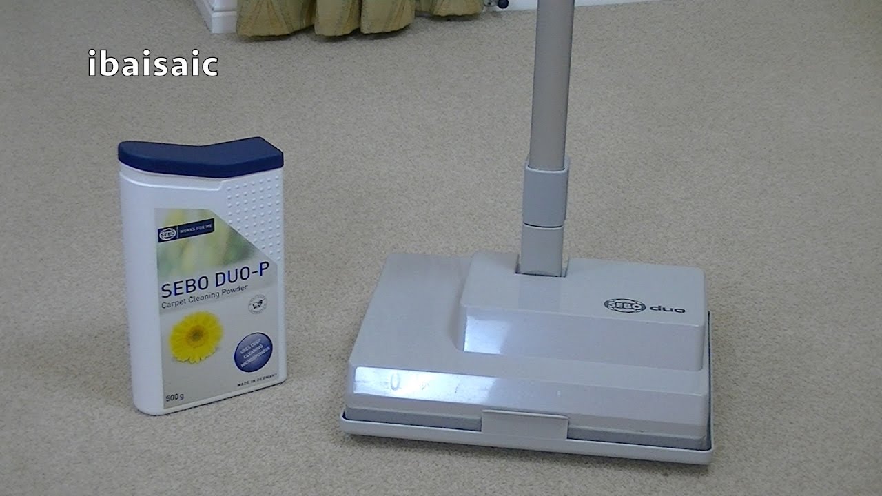 Sebo Duo Carpet Cleaner Demonstration - YouTube