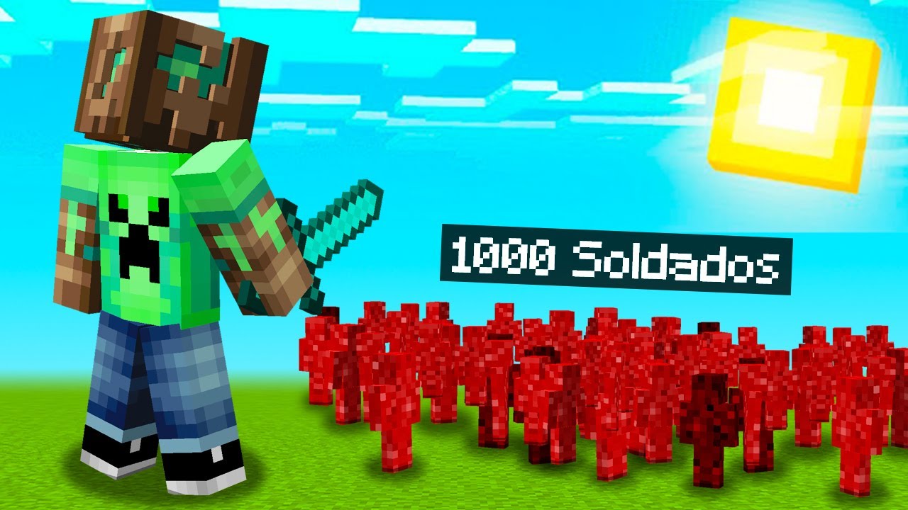 CREAMOS UN EJÉRCITO DE SOLDADOS DE ARCILLA en MINECRAFT! 😱😂 MINECRAFT ...