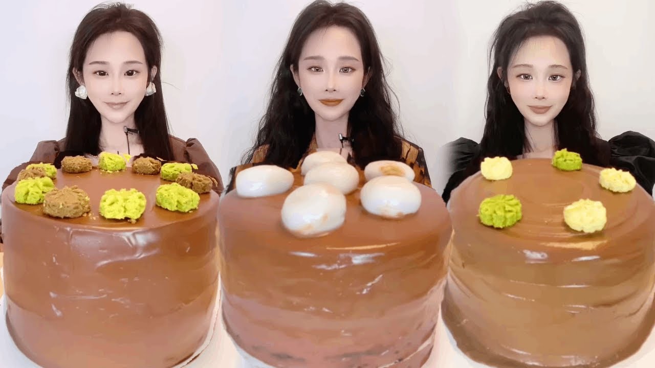 Asmr🍰Eating Chocolate Mint🍰 (Soft And Waxy Sound) 크림丨먹방丨Mukbang丨 ...