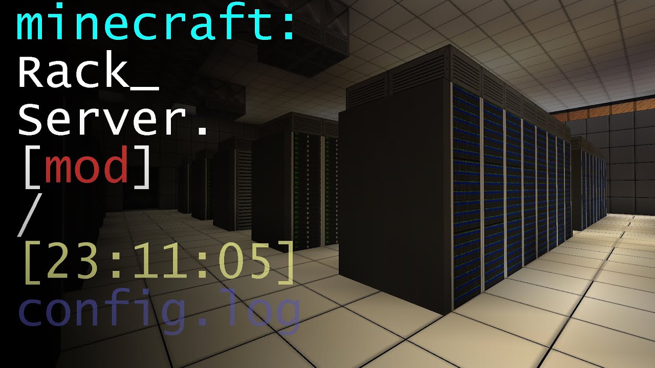 Minecraft Serverfarm data center modding - YouTube
