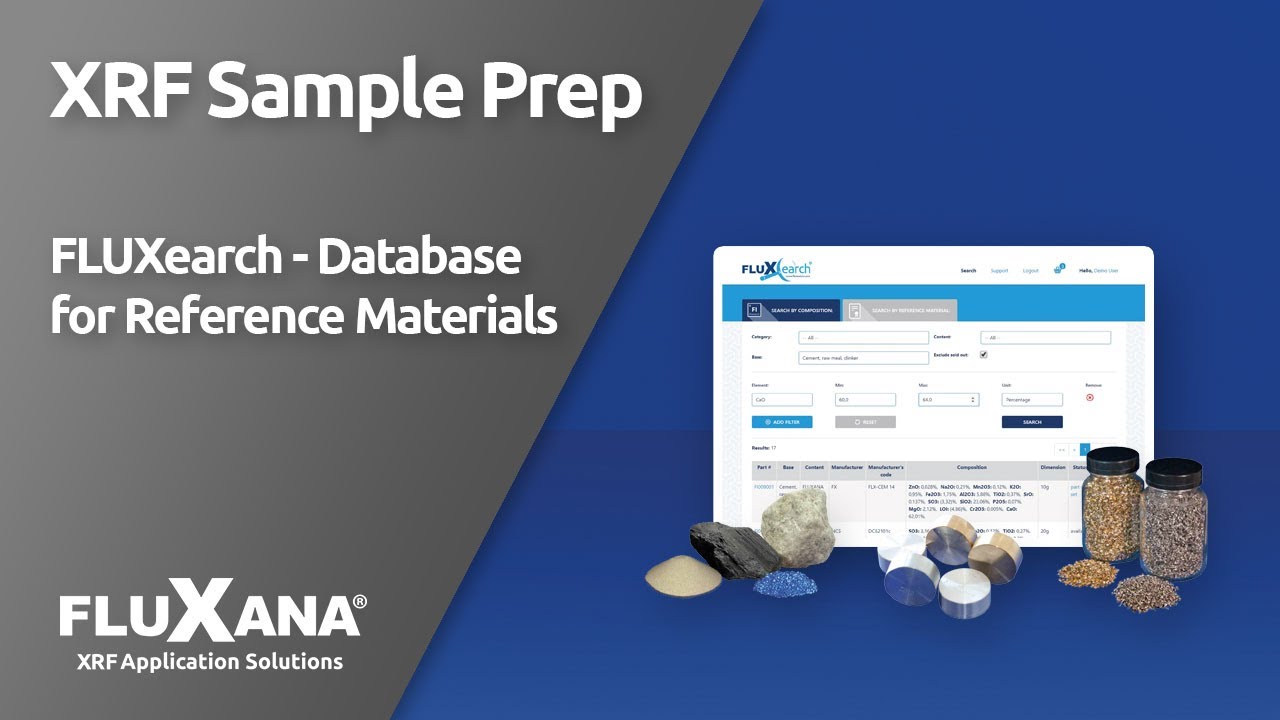 FLUXANA FLUXearch certified reference material (CRM) database - YouTube