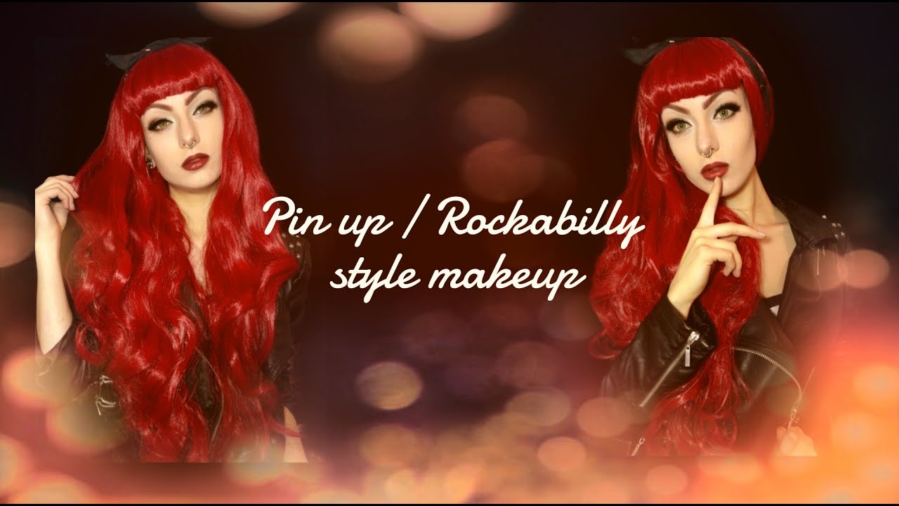 Pin up/ Rockabilly inspired makeup (Requested) - YouTube
