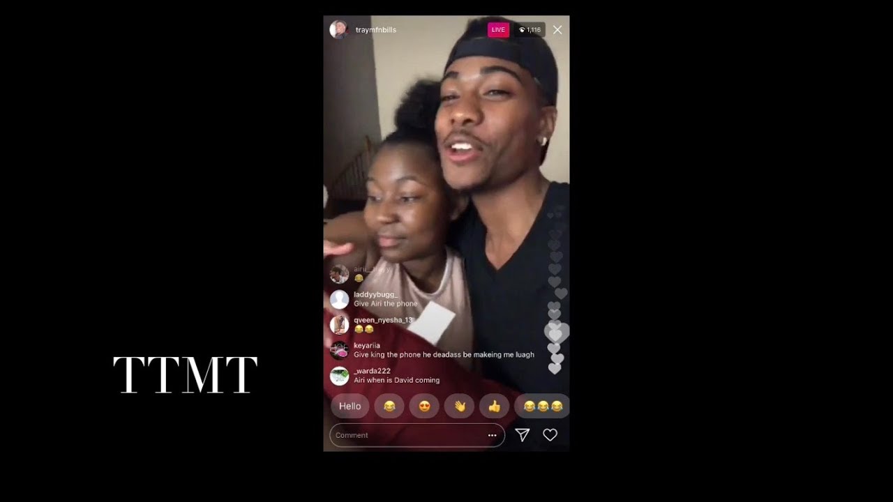 TRAY ON IG LIVE FT AIRI, CHRIS, COREY, & KING *airi gets petty* - YouTube