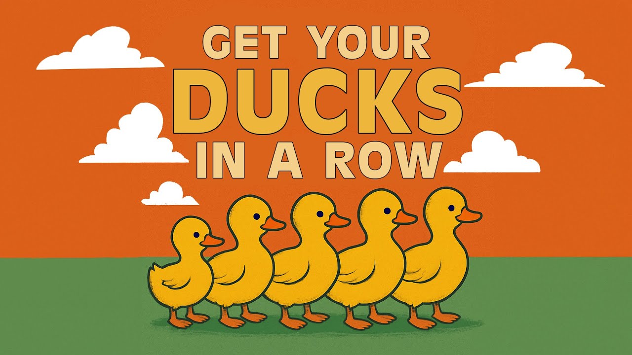 Get your Ducks in a Row: Idiom Meaning and Origin - YouTube