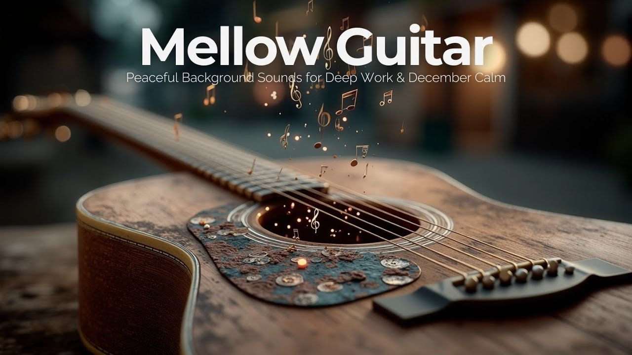 Mellow Guitar Study Music ~ Peaceful Background Sounds for Deep Work ...