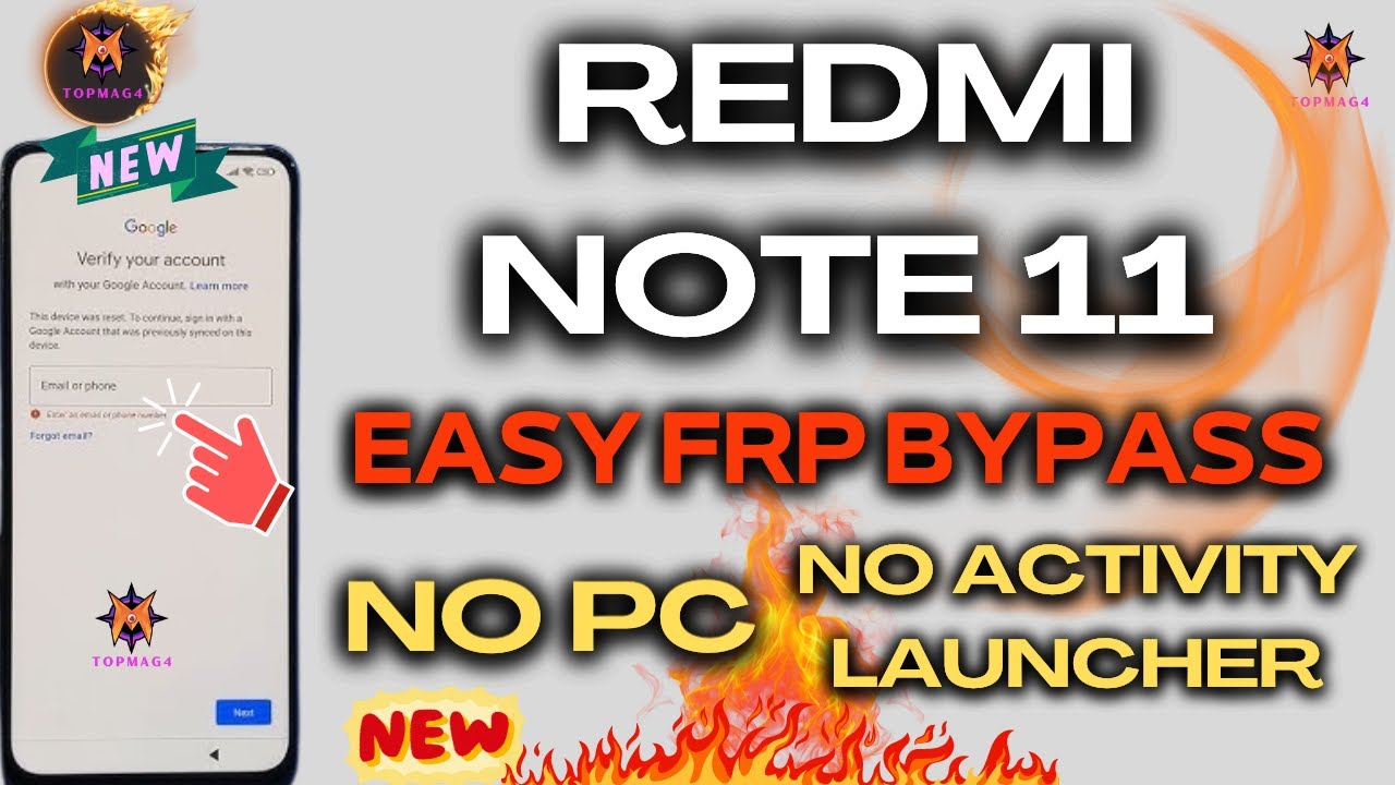 Unlock Your Redmi Note 11: Easy FRP Bypass (No PC) No Activity Launcher ...