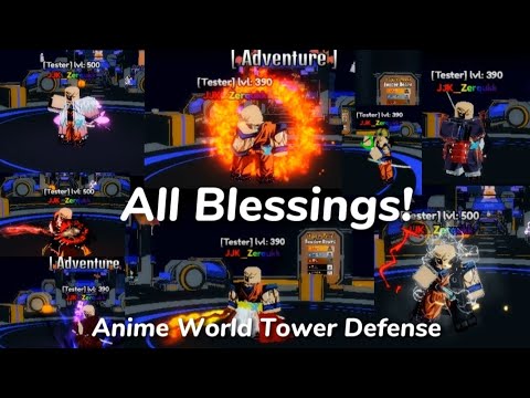 All Blessings in Anime World Tower Defense - YouTube