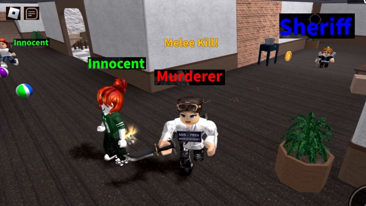Murderer in Roblox MM2 - YouTube