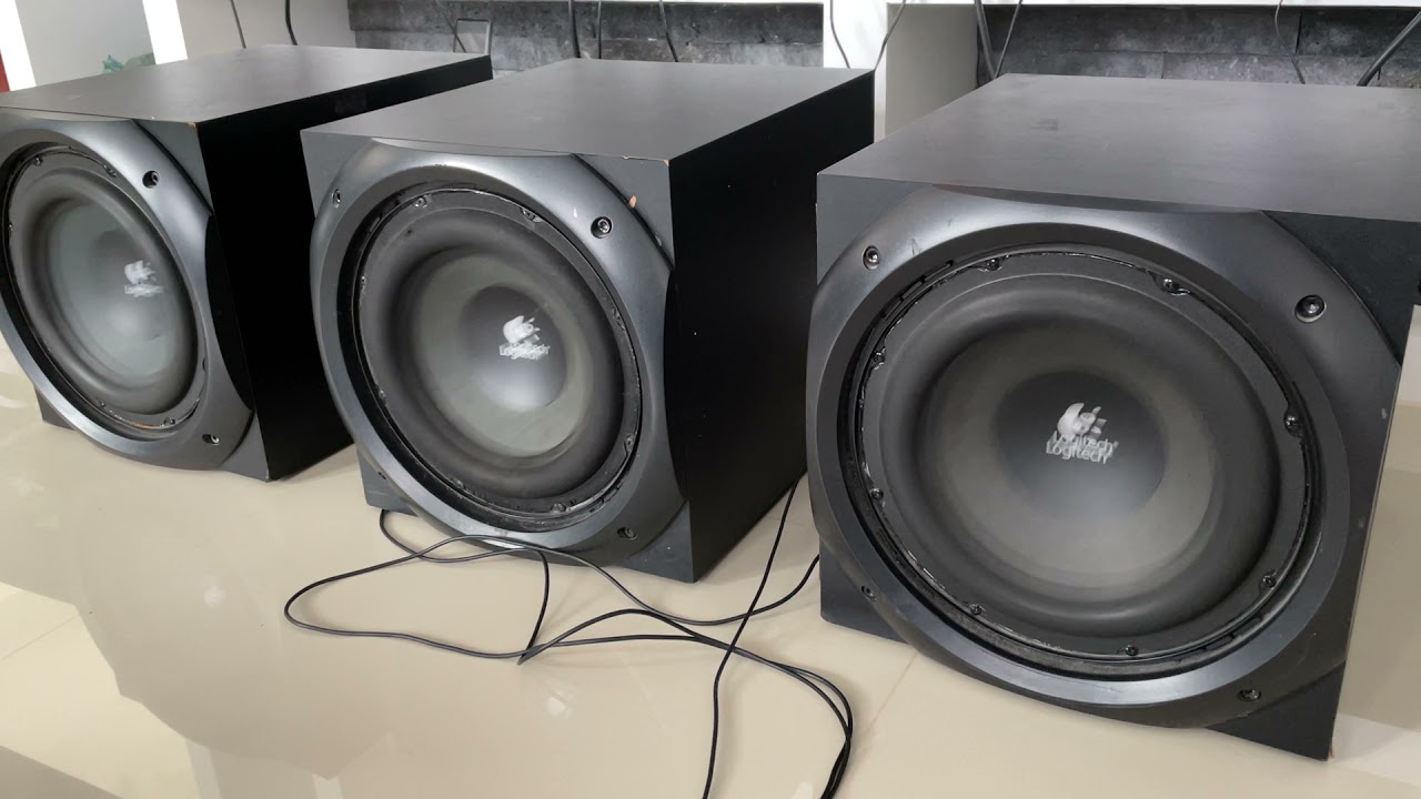 3 Logitech z5500 test! - YouTube