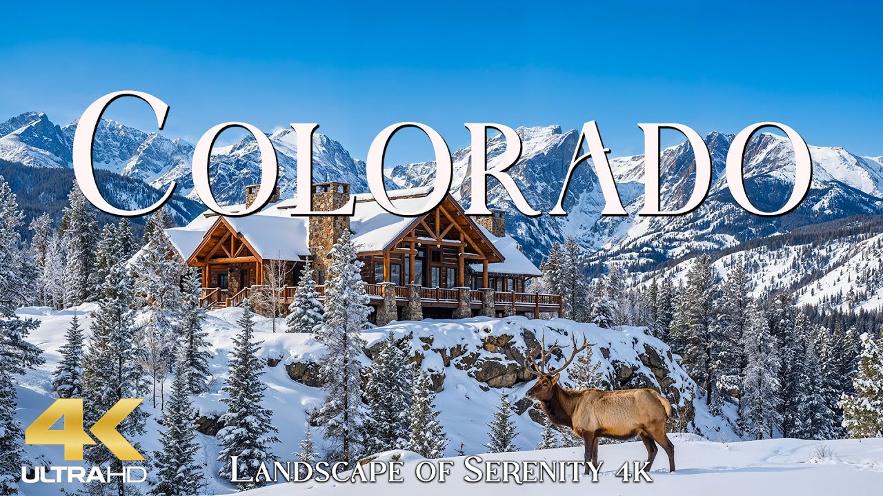 Winter in Colorado 4K | Winter Wonderland of Snowy Rockies, Frozen ...