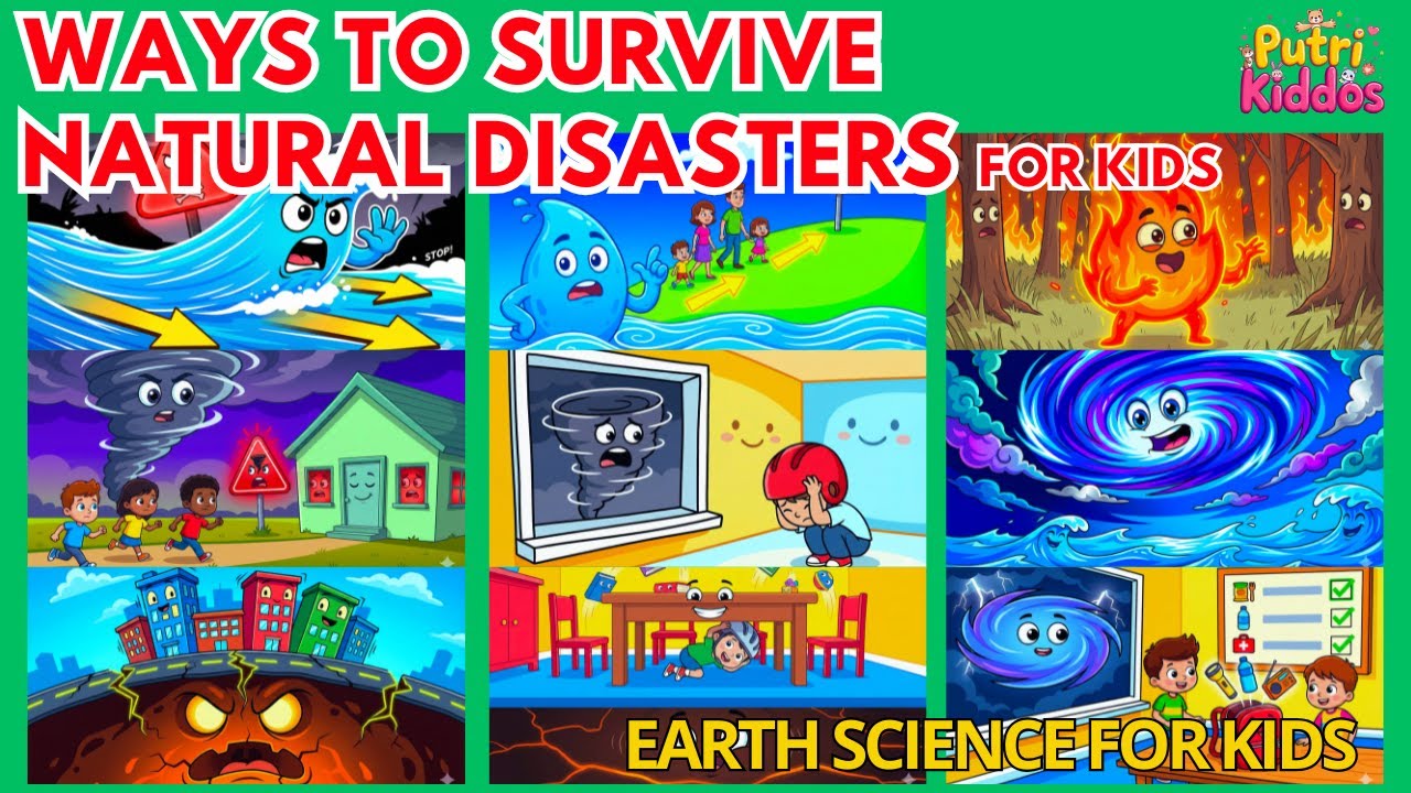 5 Ways to Survive Natural Disasters | Safety Tips for Kids | Earth ...