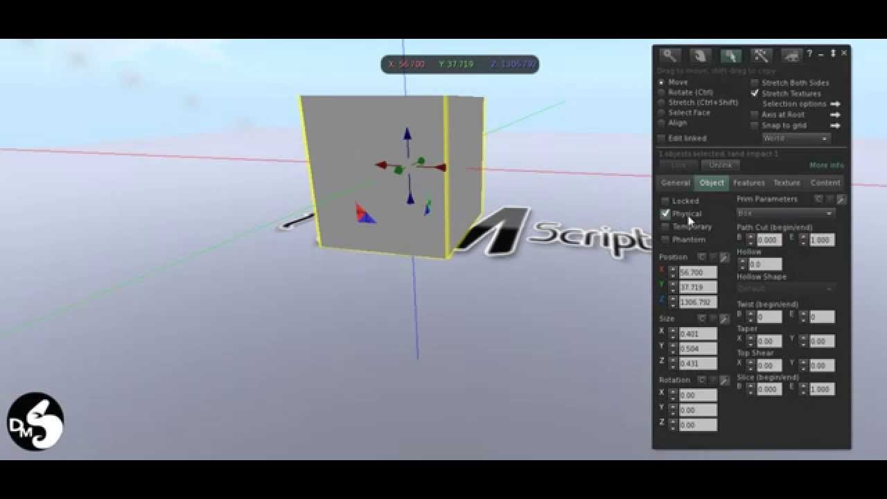 How to create object in Second Life in second life - YouTube