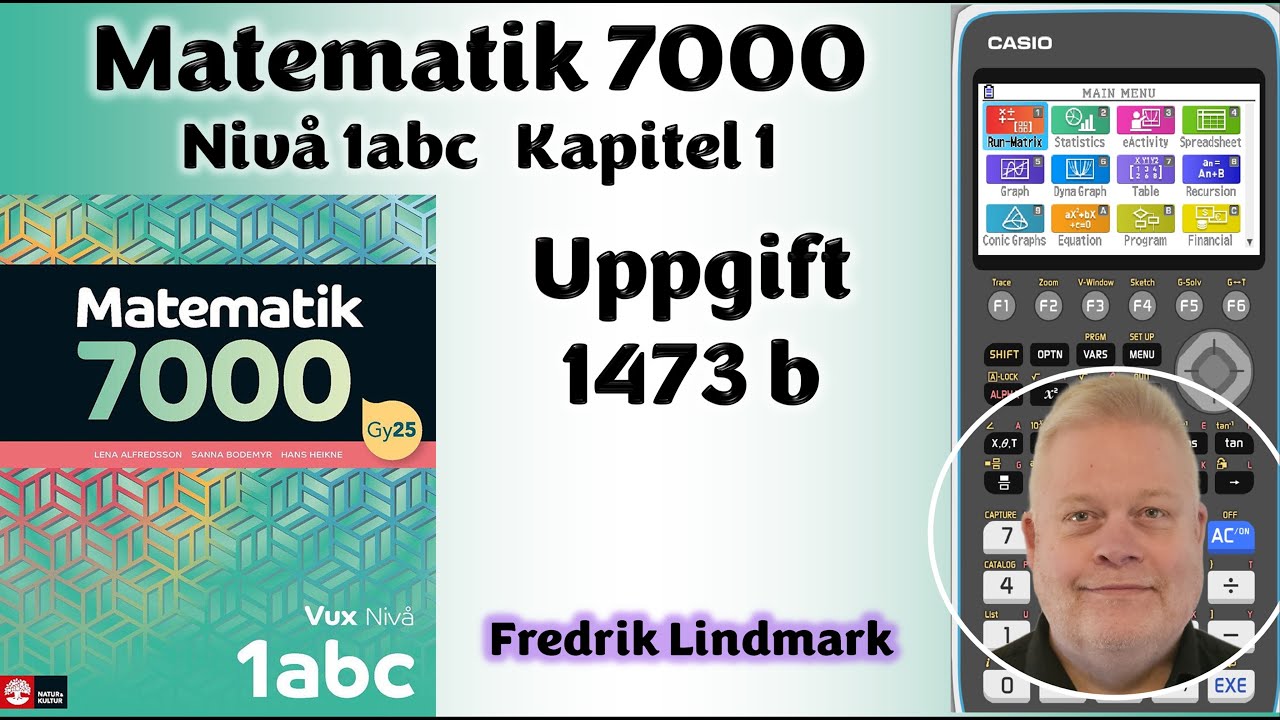 Nivå 1abc Uppgift 1473 b Matematik 7000 - YouTube