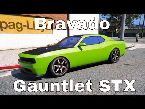 GTA 5 - BRAVADO GAUNTLET STX CUSTOMIZATION (DODGE CHALLENGER) - YouTube