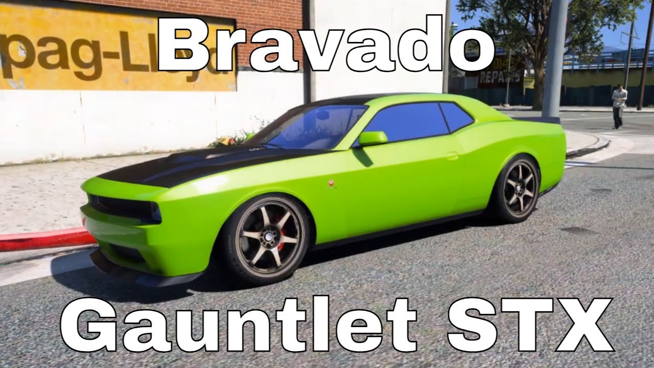 GTA 5 - BRAVADO GAUNTLET STX CUSTOMIZATION (DODGE CHALLENGER) - YouTube