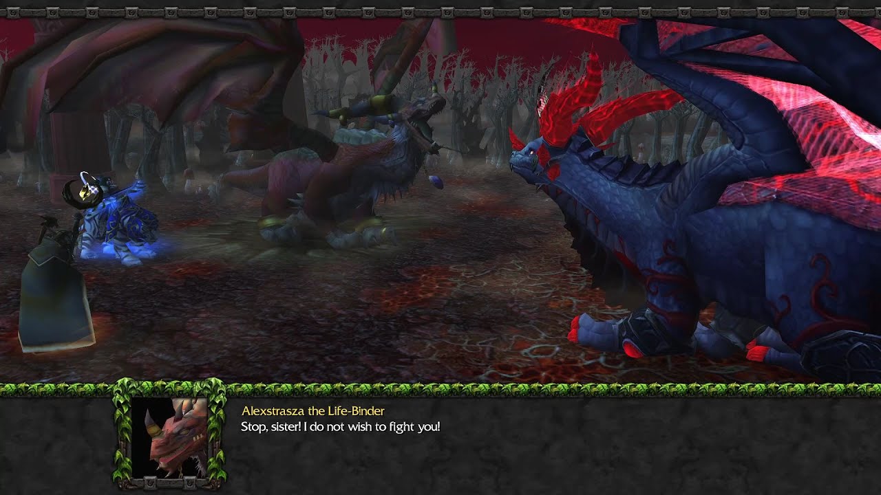 Tyrande and the Dragon Aspects confront corrupted Ysera - YouTube