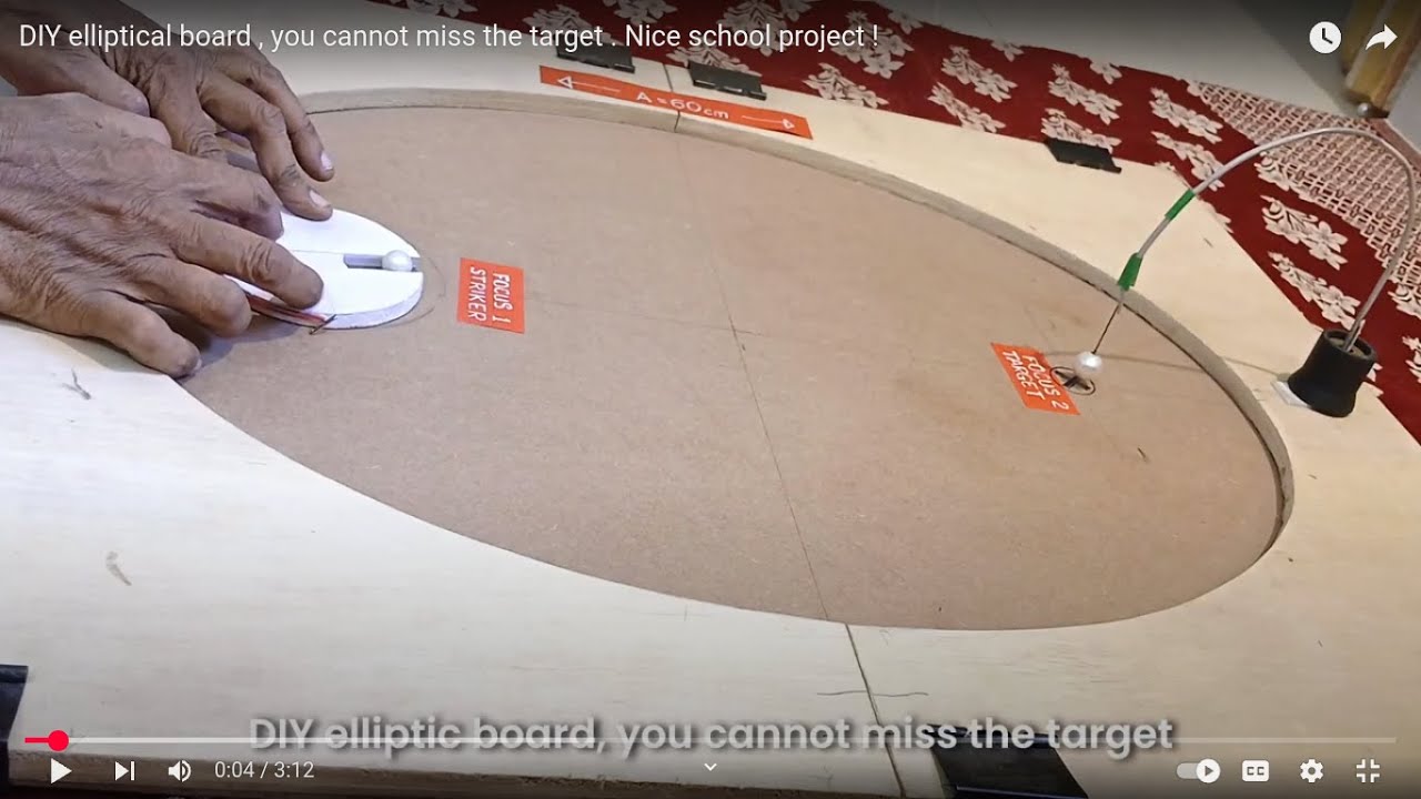 DIY elliptic board . HIT THE TARGET EVERY TIME without fail ! But how ...