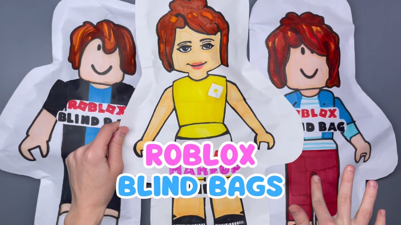 ️Paper Diy ️ Roblox Bacon and Makeup blind bags unboxing 💖Paper💖 ASMR ...