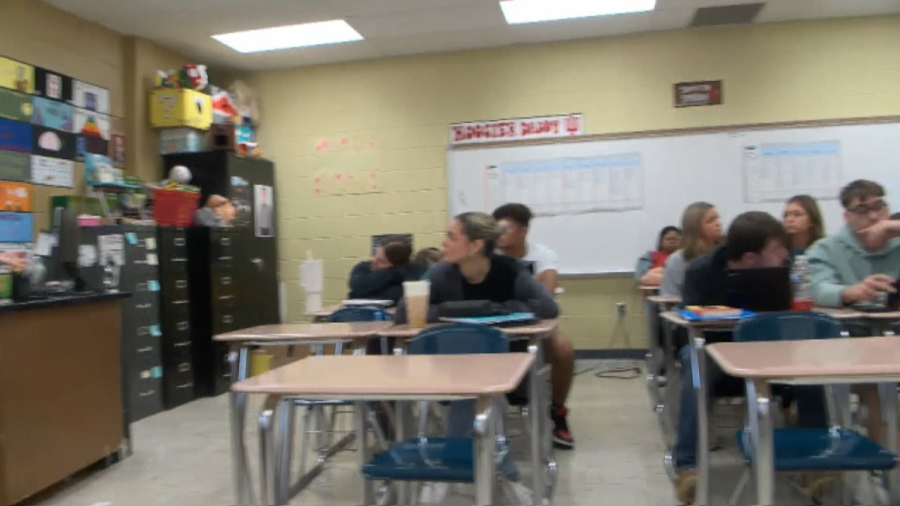 High School students learn the importance of voting in class before ...