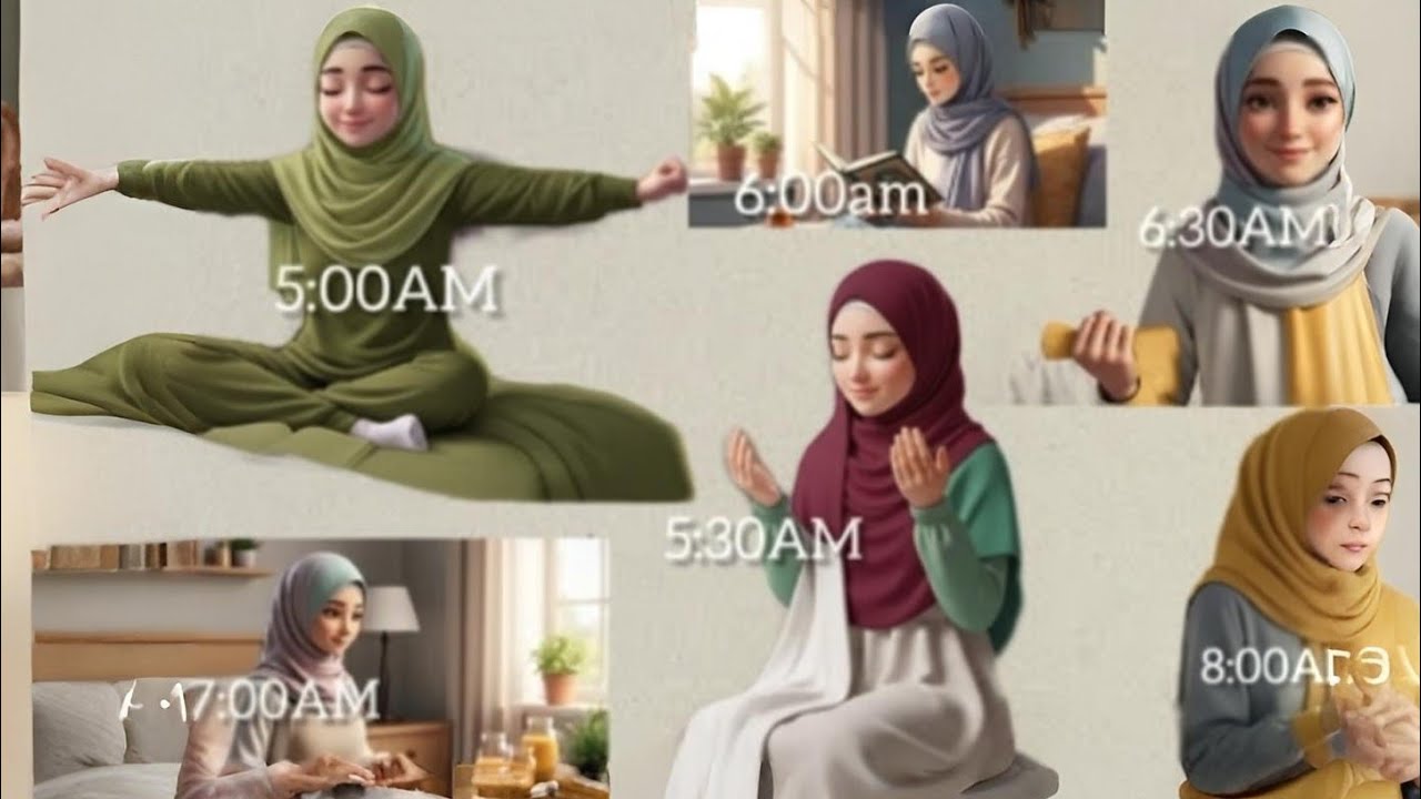 A Purposeful Morning Routine of a Muslim Girl | 5:00 AM Islamic Morning ...