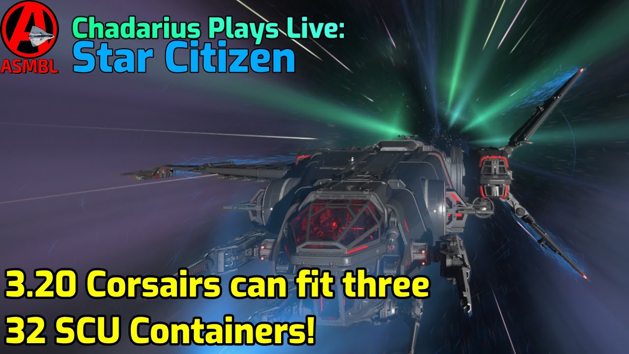 Star Citizen: 3.20 Corsairs can fit three 32 SCU Containers! - YouTube