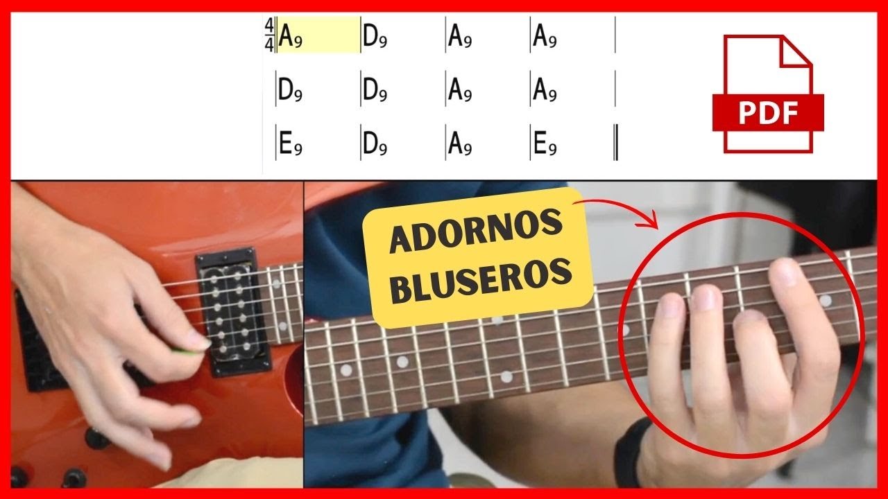 Enredado En Acordes De Guitarra Azules