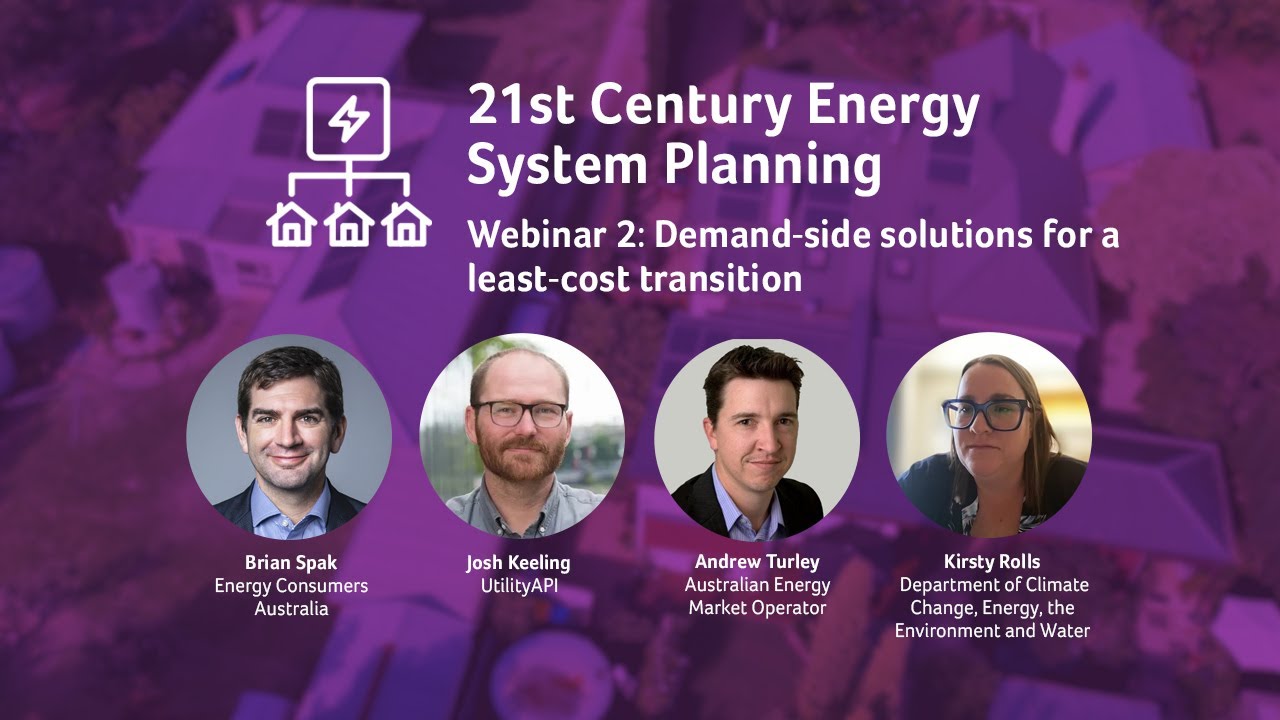 21st Century Energy System Planning - Webinar 2: Demand-side solutions ...