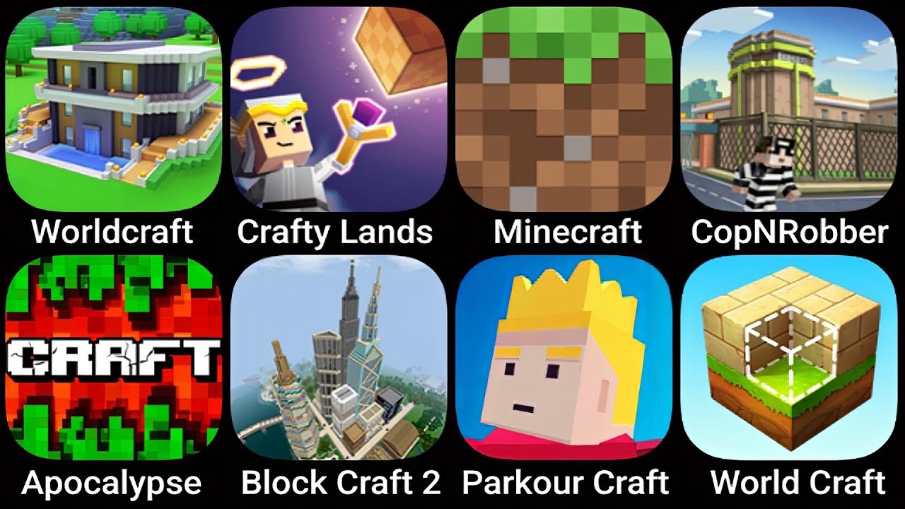 Worldcraft,Crafty Lands,Minecraft,CopNRobber,Apocalypse,Block Craft 2 ...