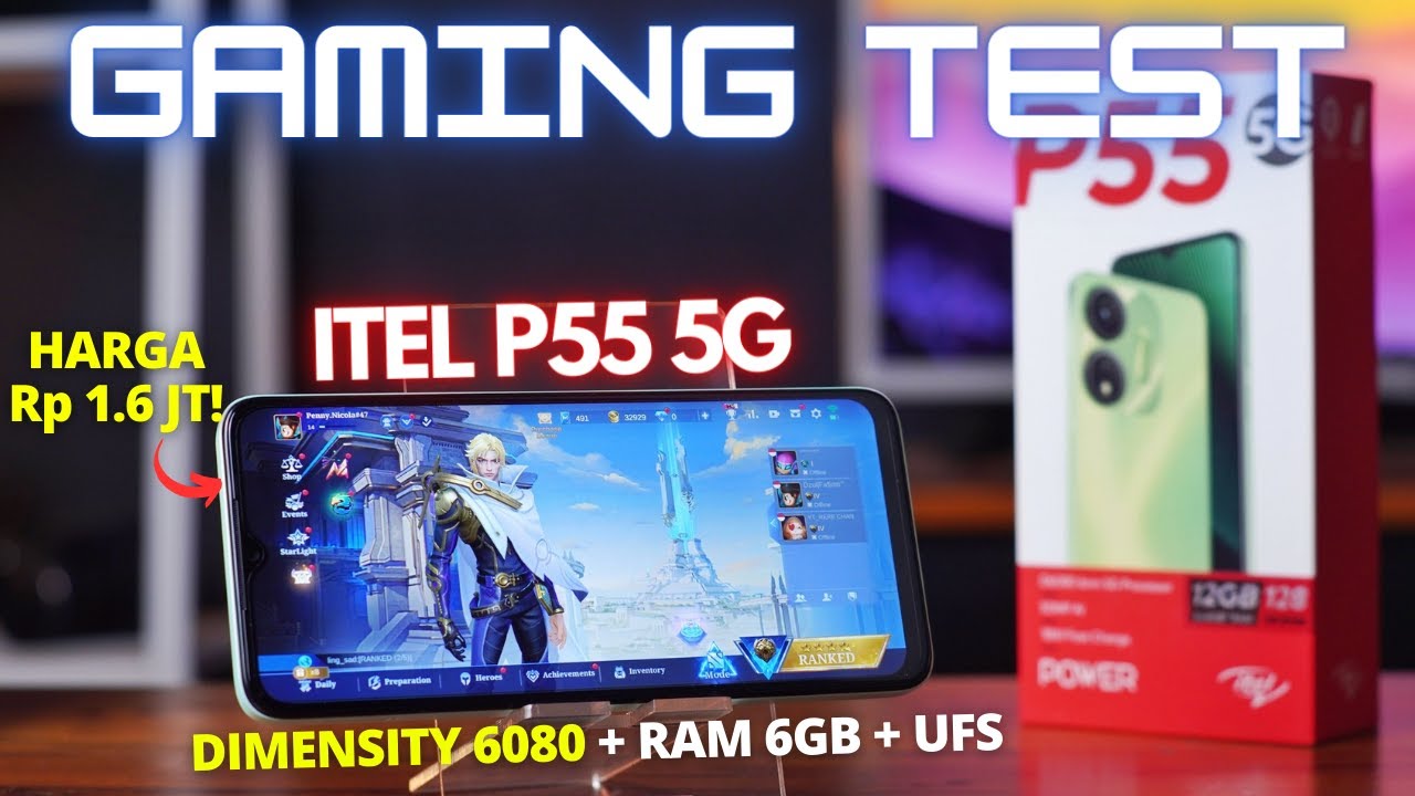 POWERFUL!!🔥 GAMING TEST Itel P55 5G Indonesia, Smartphone Entry Level ...