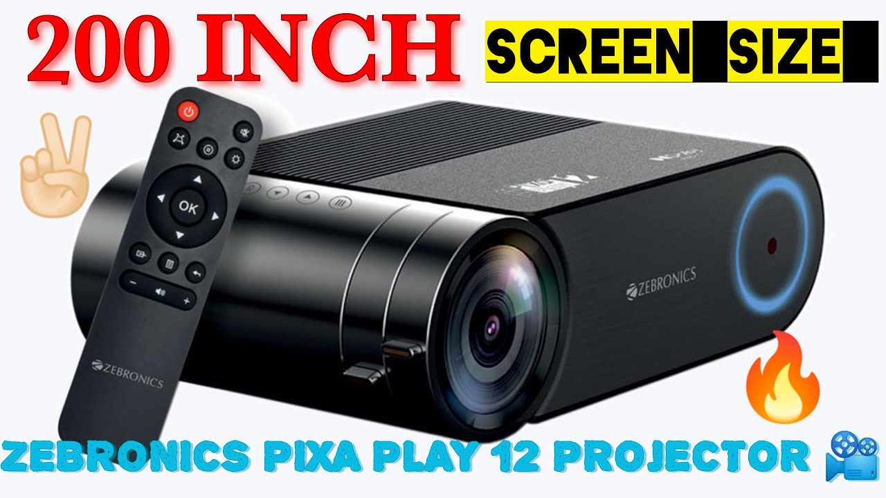 Unboxing zebronics Zeb pixa play 12 । Best budget projector। Screen ...