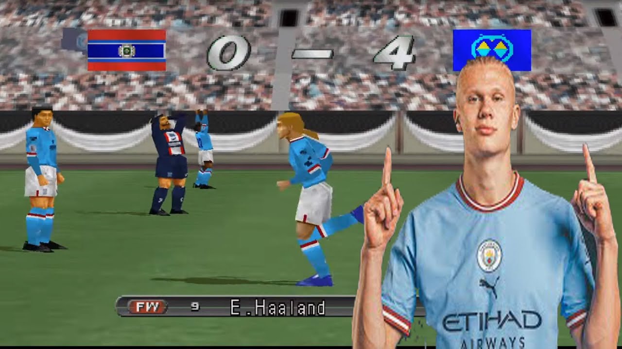Winning Eleven 2023 (PS1/PSX) Paris S.G. VS Manchester City - YouTube