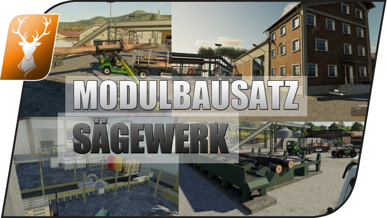 LS19 Sägewerk + Produktion von Kastor // MEGA Baukasten // FS19 ...