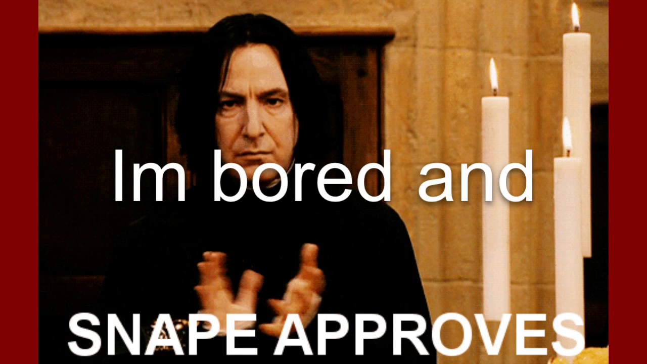 SNAPE APPROVES - YouTube