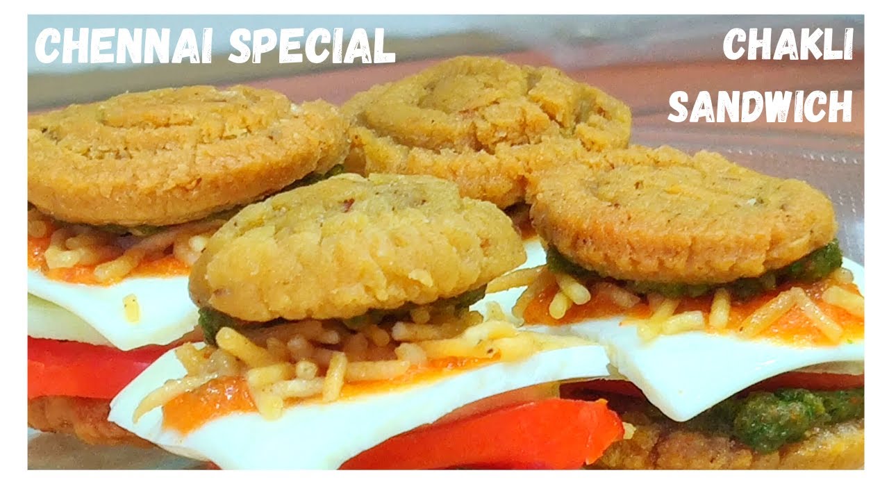 Chaki Sandwich | Muruku Sandwich | Chennai Special | Easy Snack Recipe ...