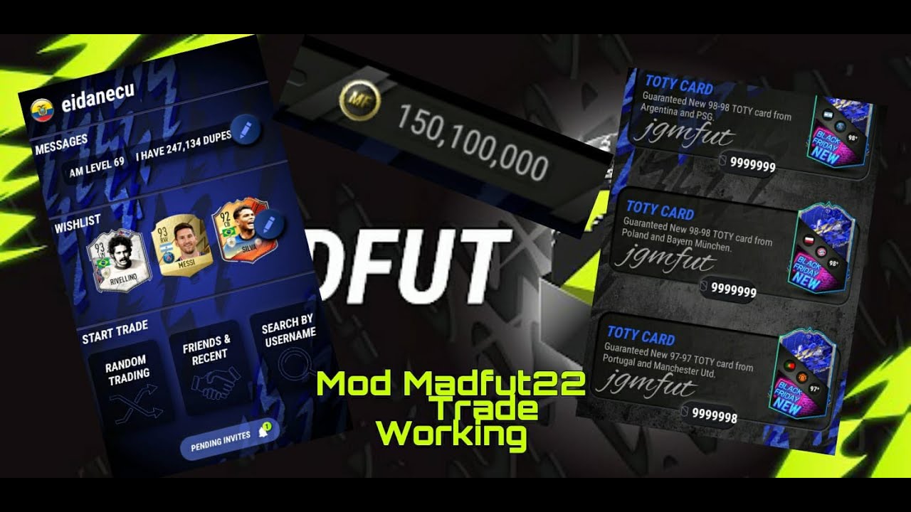 Madfut 22 Mod , Trade Working?!!! - YouTube