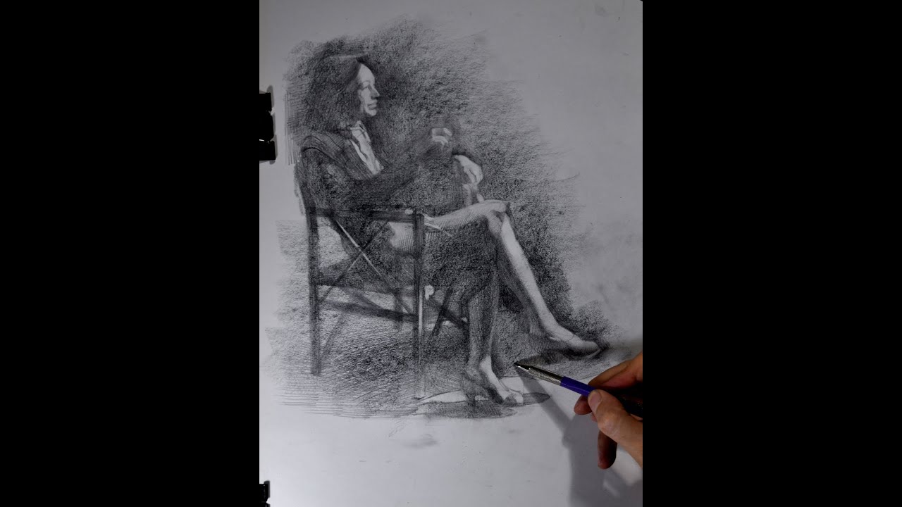figure drawing with pencil - YouTube