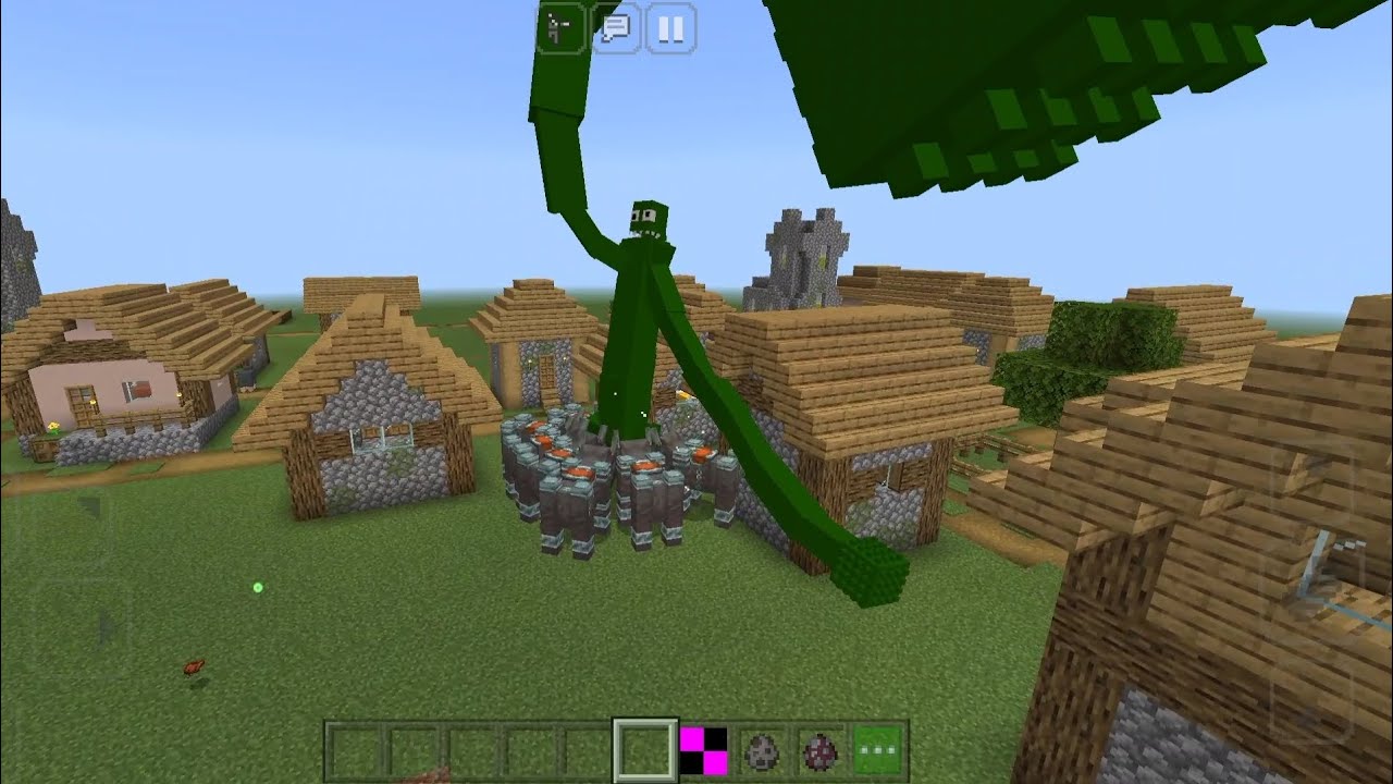 Rainbow Friends Mutant Green Mod in Minecraft PE - YouTube