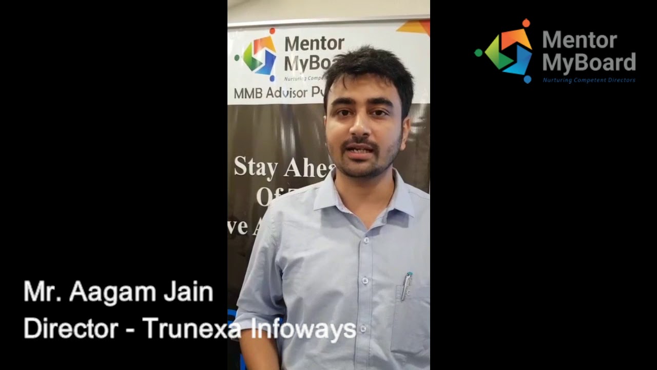 Mr. Aagam Jain (Director - Trunexa infoways) | Director's Meet-Vashi ...
