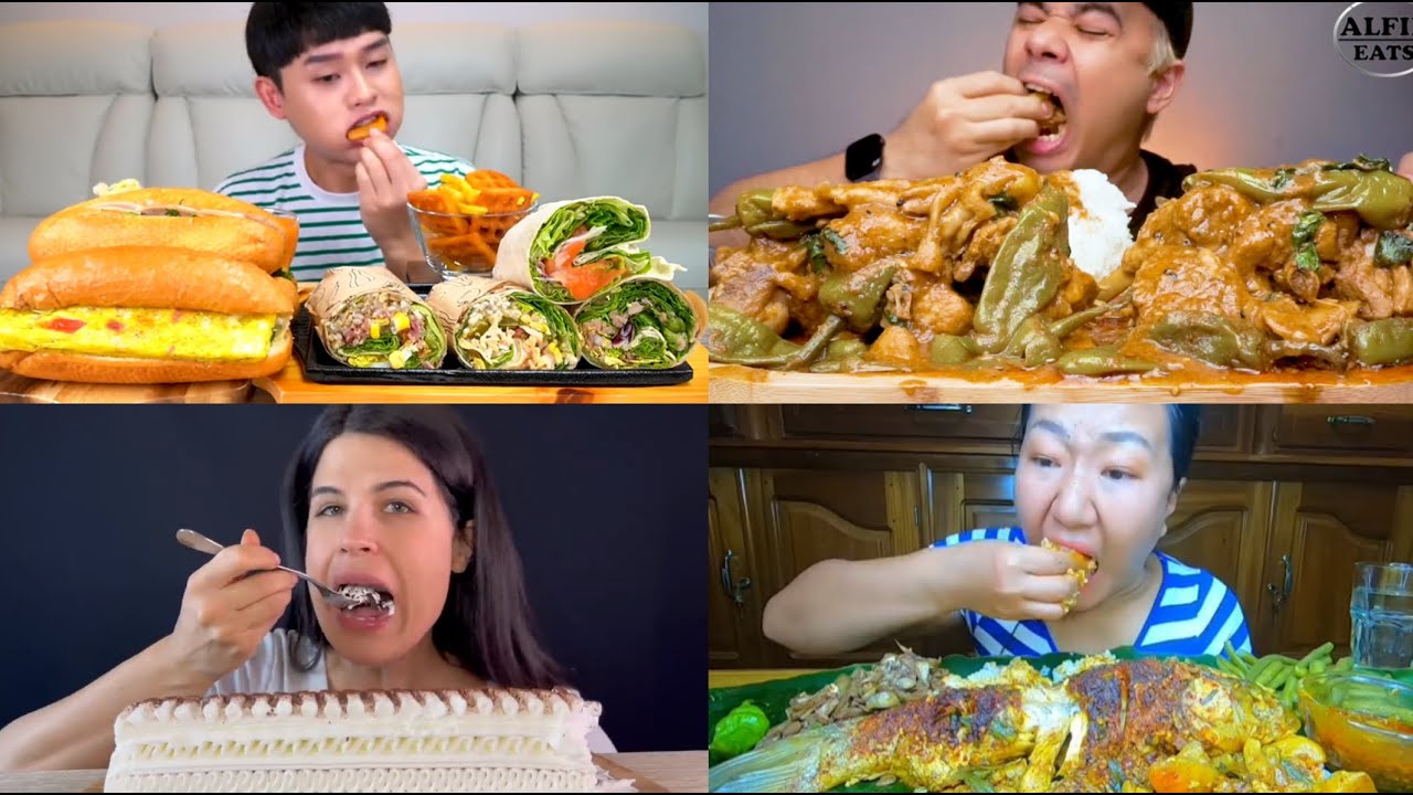 FAMOUS MUKBANGERS FROM DIFFERENT COUNTRIES - YouTube