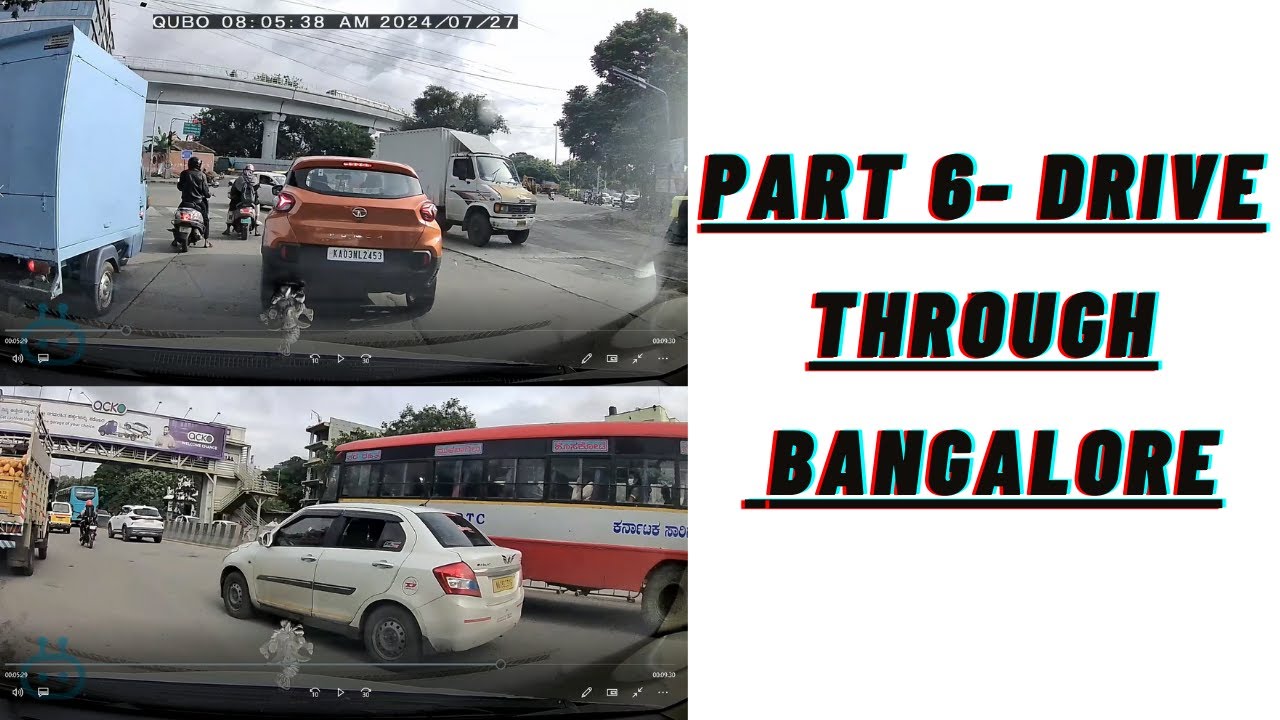 Part 6- Drive through Bangalore | Bangalore road | Suranjan Das Road ...