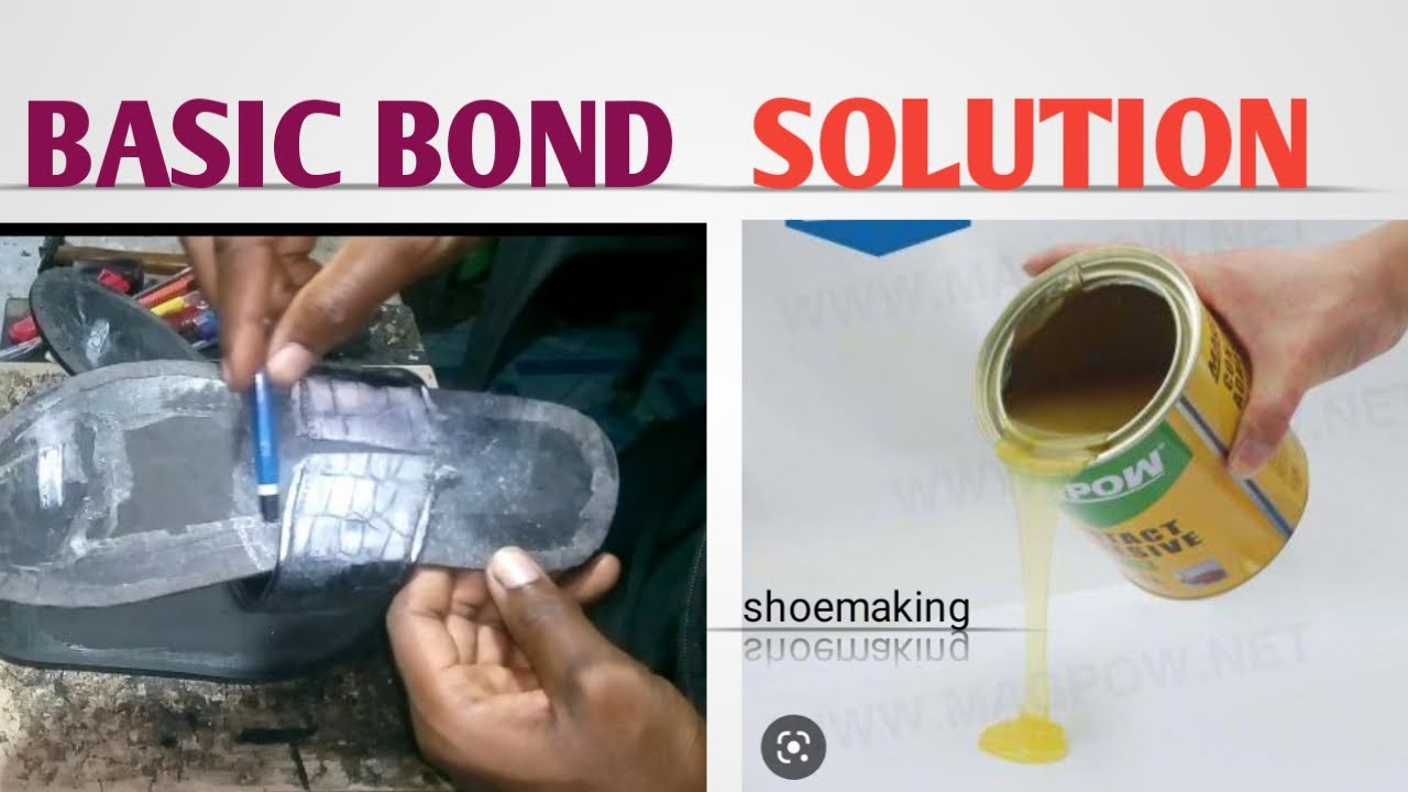 Basic bond solution in shoemaking #shoemaking #beginners - YouTube